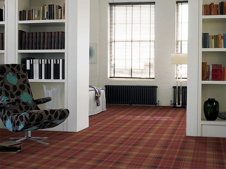 Tyrone Plaid - 8/38260 - View in a room | Brintons Carpets