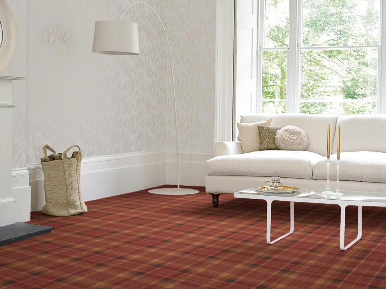 Tyrone Plaid - 8/38260 - View in a room | Brintons Carpets